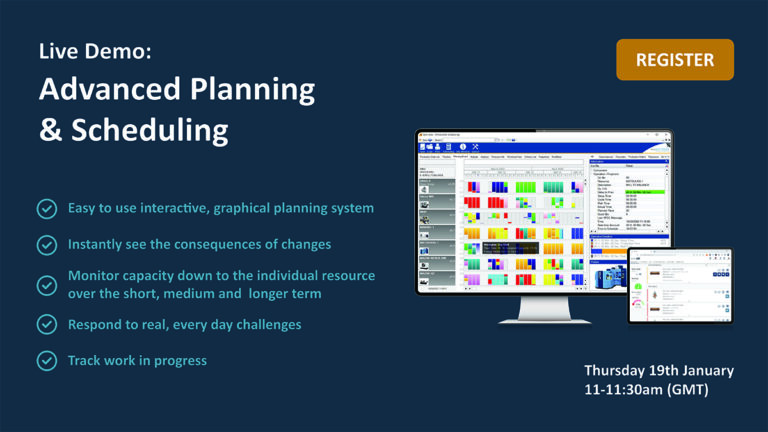 Live Demo: Advanced Planning and Scheduling Software for Manufacturers ...