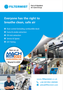 Filtermist to introduce new clean air innovations at MACH 2022 - MTA