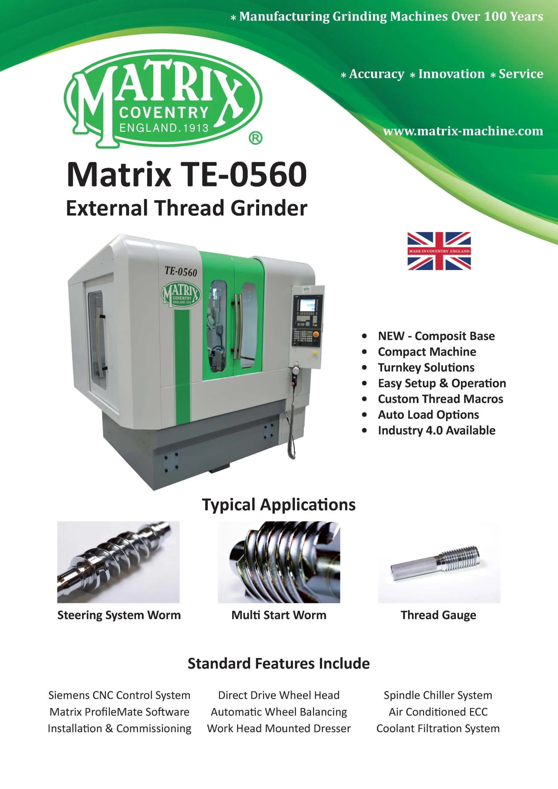 TE - 0560 External Thread Grinder - MTA